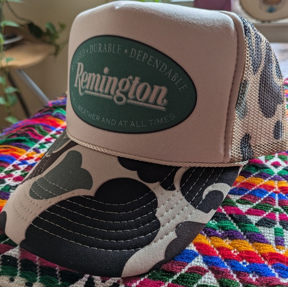 Accessories | Retro Vintage Style Remington Guns Hat Gun Trucker Hat ...
